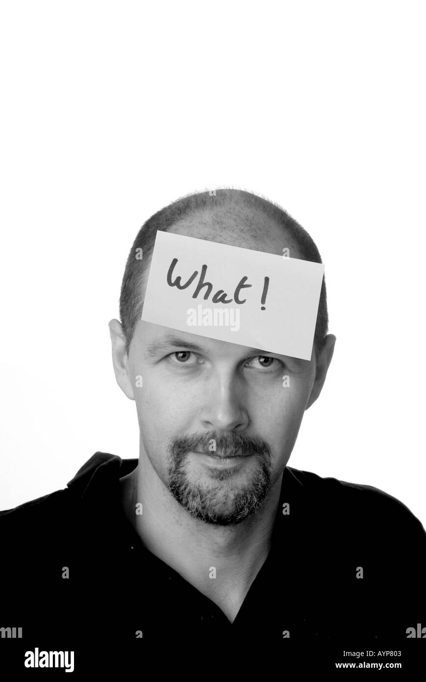 Head post it note Black and White Stock Photos & Images - Alamy