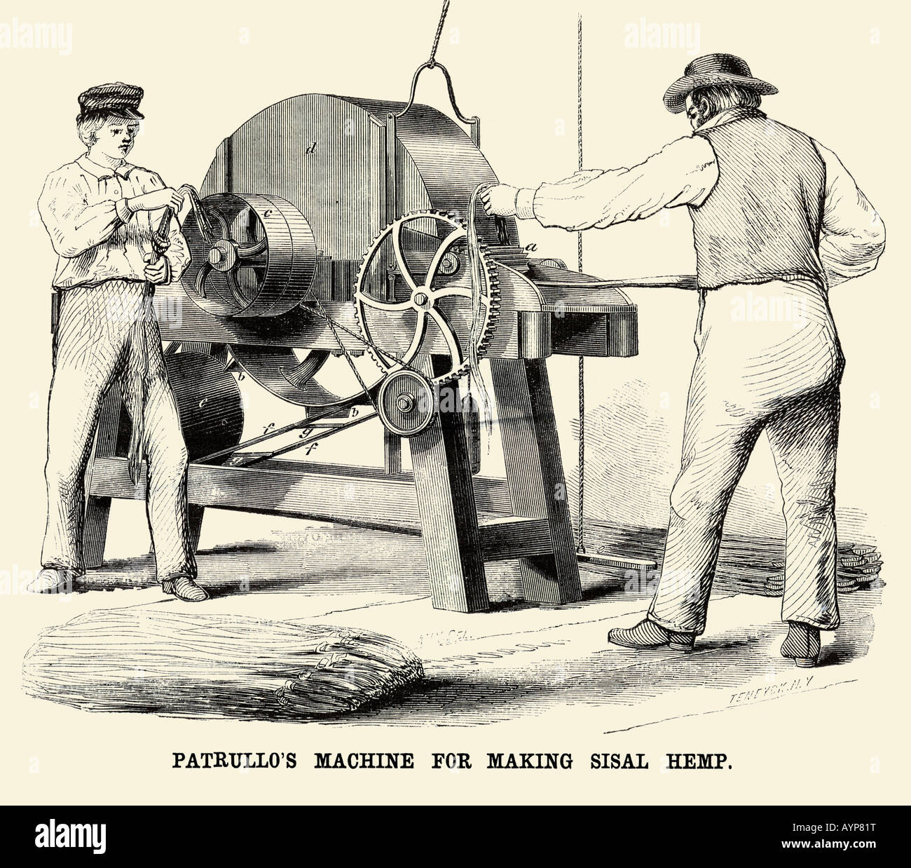 Hemp rope making hi-res stock photography and images - Alamy