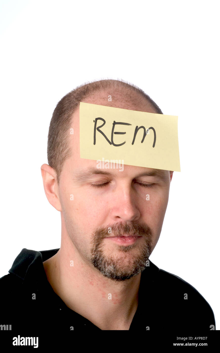 man with post it note on head man with post it note on head sleeping ...