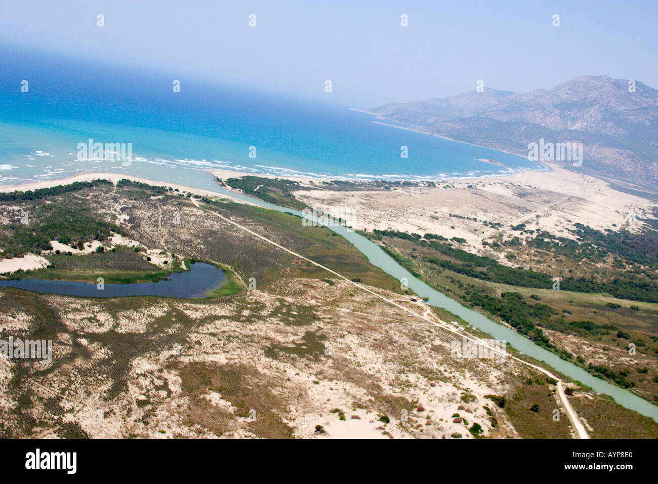 Aerial view of Patara Turkey Stock Photo - Alamy