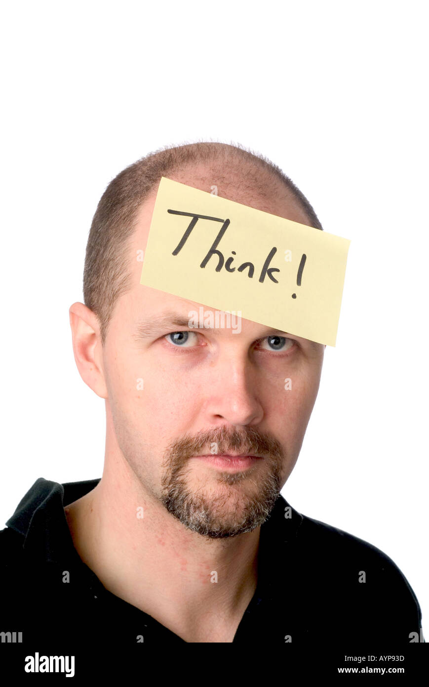 man with post it note on head man with post it note on head idea ...