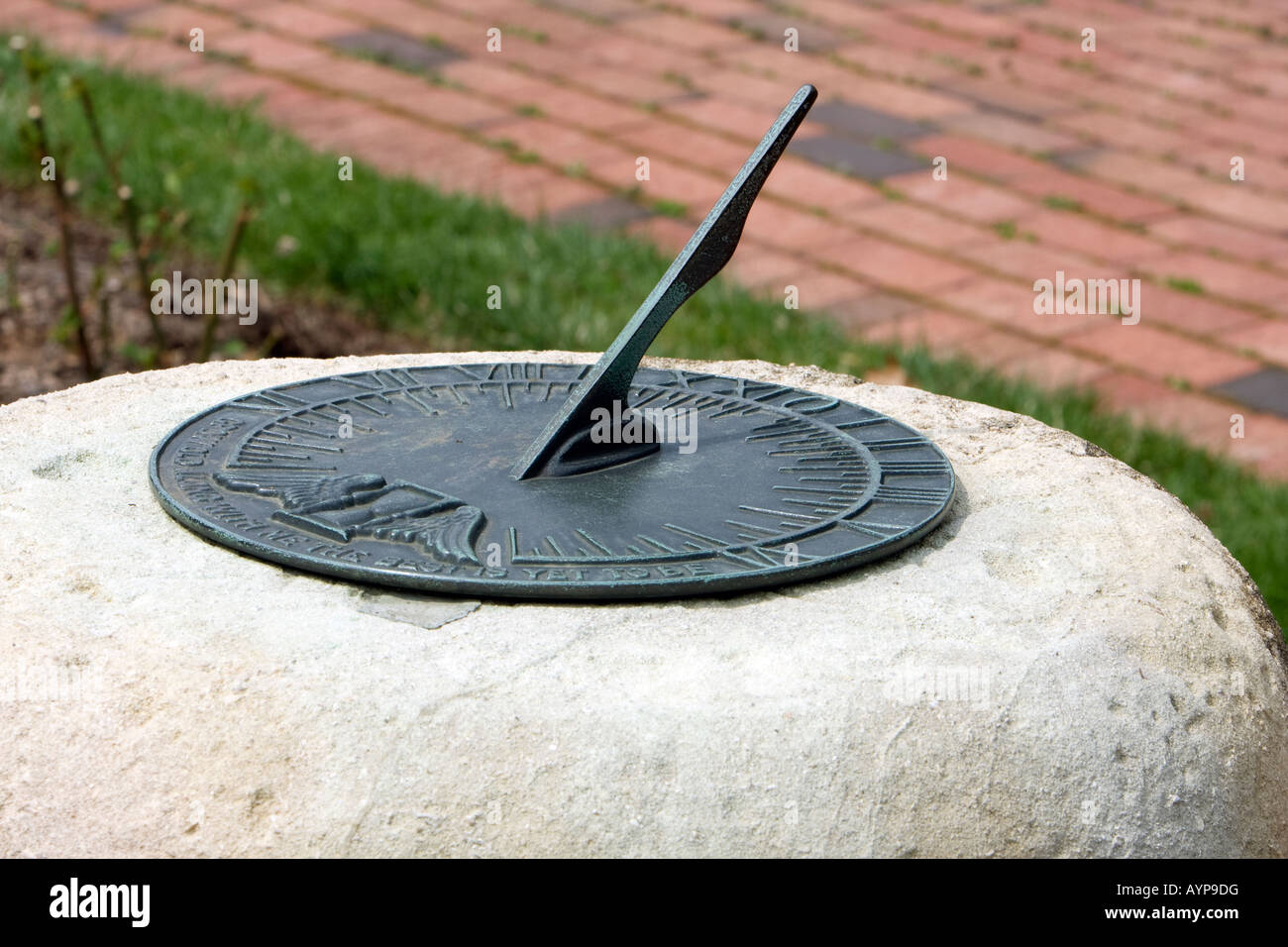 A garden sundial Stock Photo - Alamy