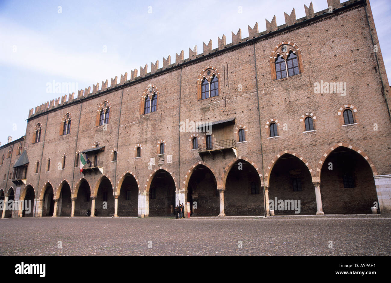 Palazzo Ducale and Piazza Sordello Mantova Stock Photo - Alamy