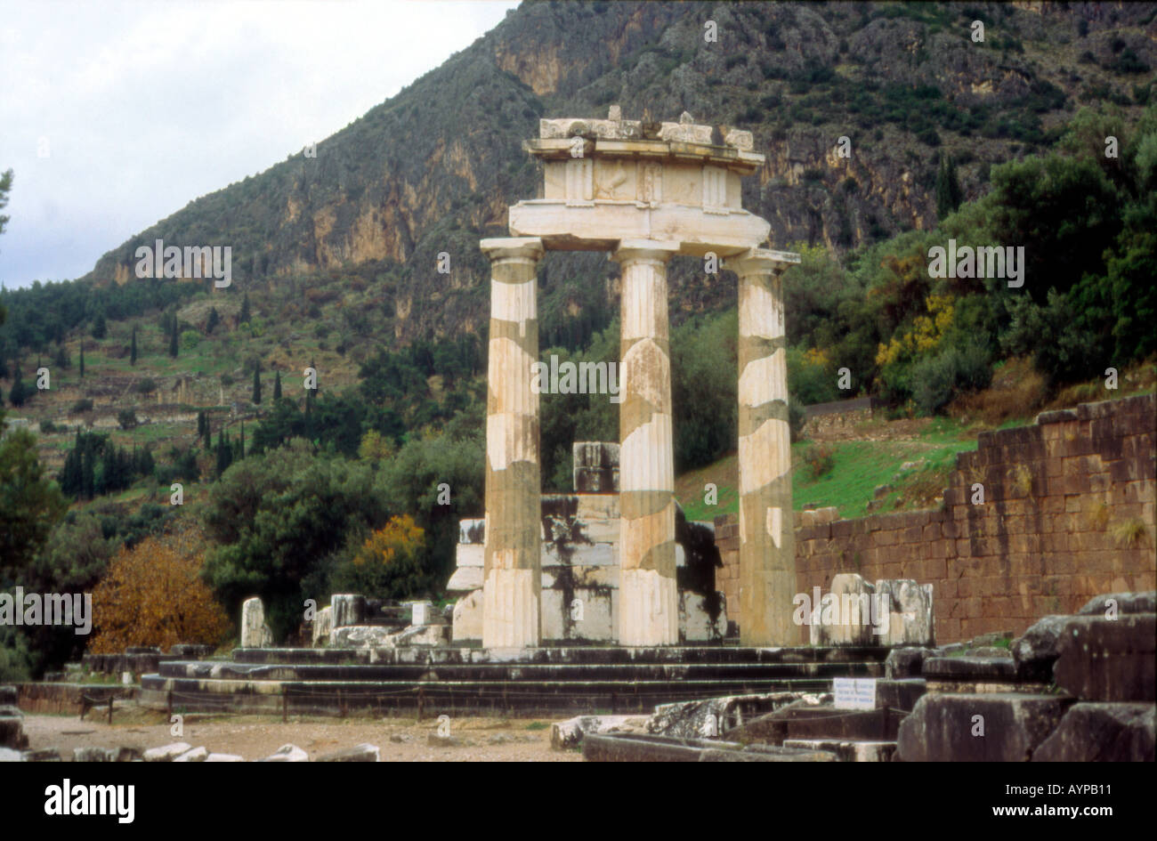 The Tholos Delphi Greece Stock Photo - Alamy