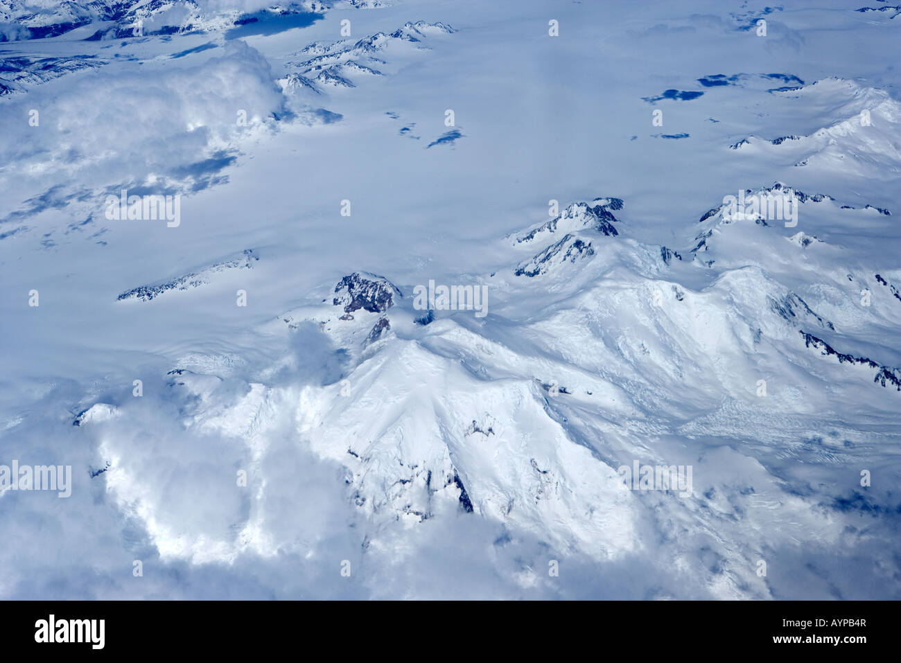 Aerial flying over remote snow hi-res stock photography and images - Alamy