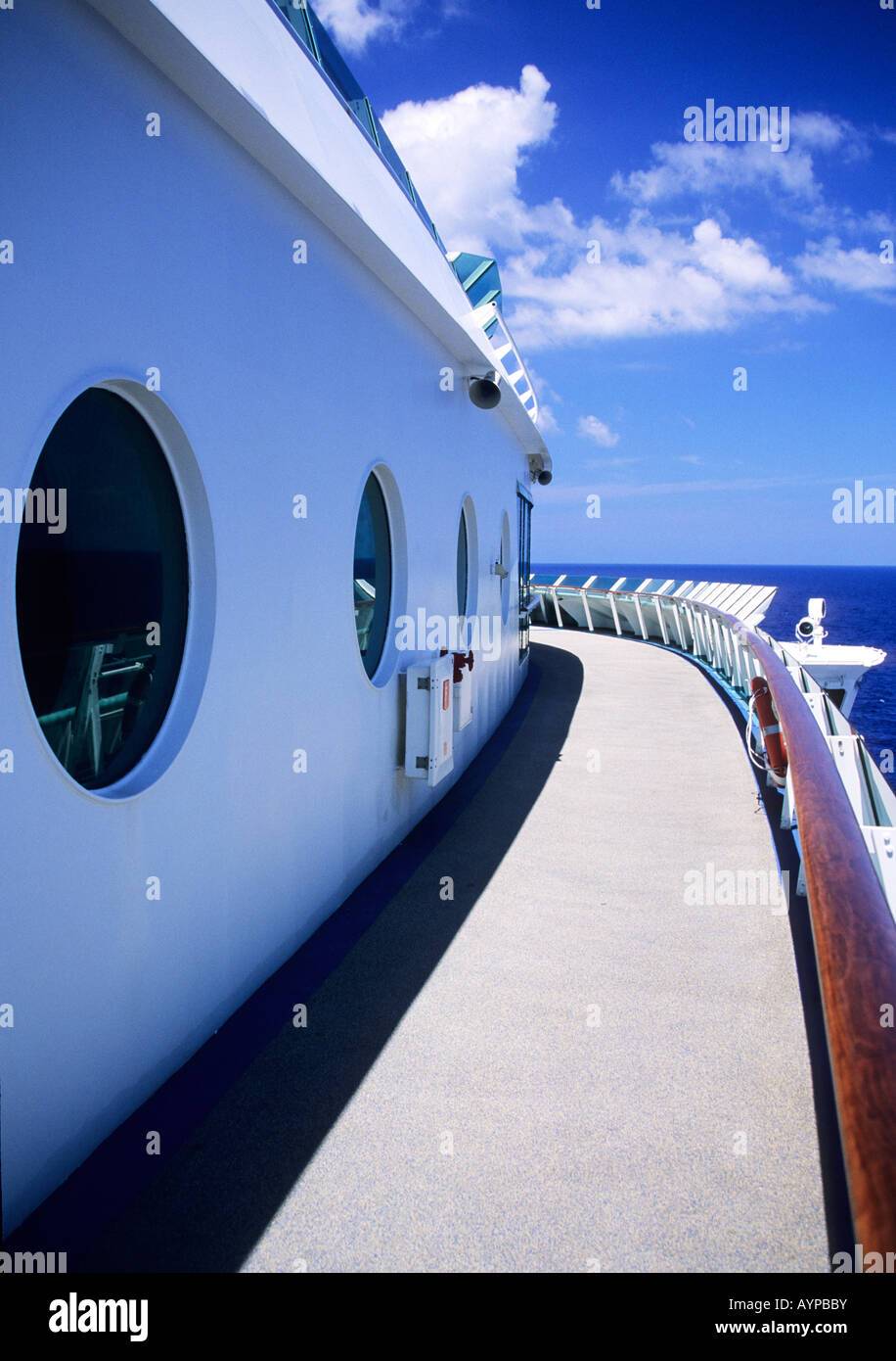 Windows on the Royal Caribbean cruise ship Voyager of the Seas Stock ...