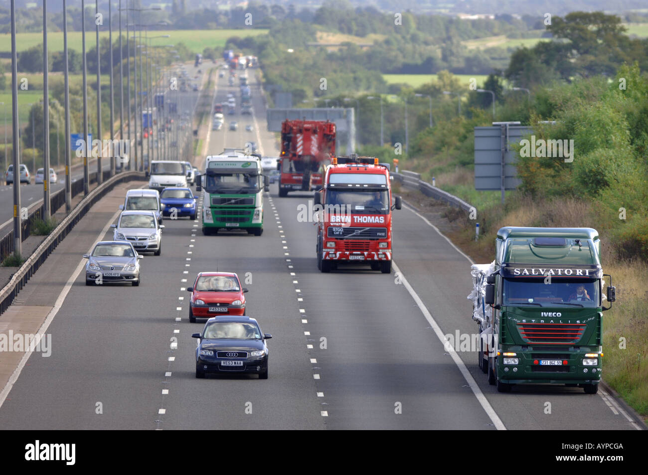Lorry M50 Motorway Worcestershire High Resolution Stock Photography and ...