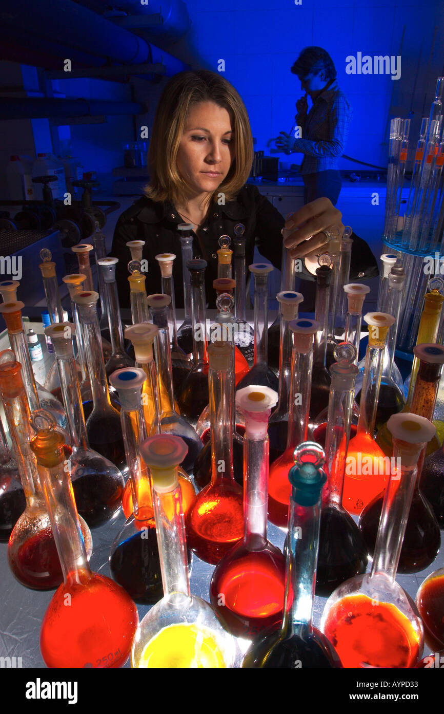 Laboratory testing for textile dyes Bursa Turkey Stock Photo - Alamy