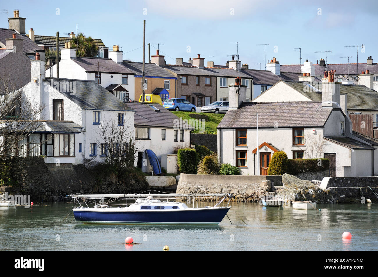 Cemaes Bay Anglesey ONLY EDITORIAL USE Stock Photo - Alamy
