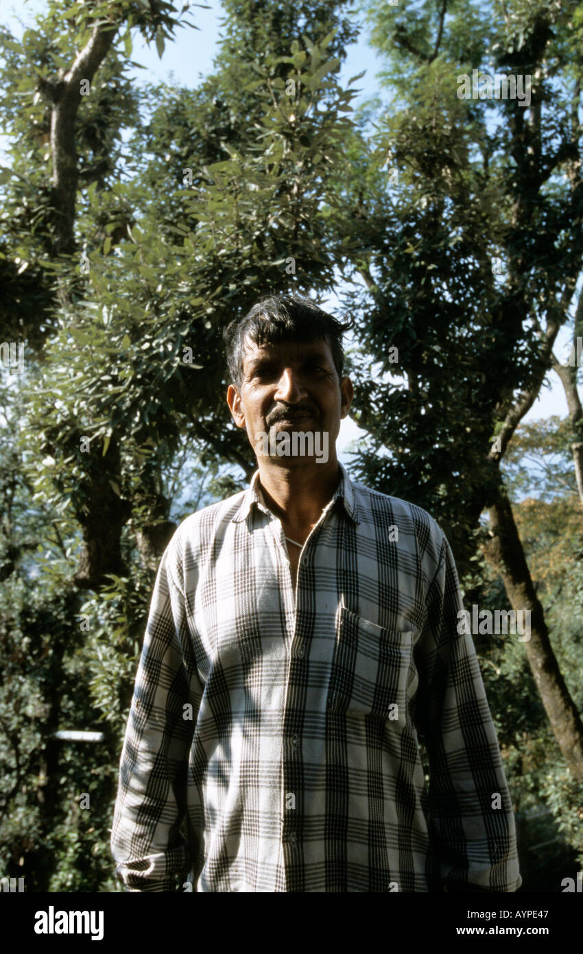 Indian peasant from Himachal Pradesh looking into camera Stock Photo ...