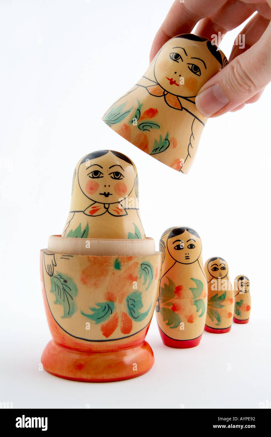 Russian babushka dolls figures hi-res stock photography and images - Alamy