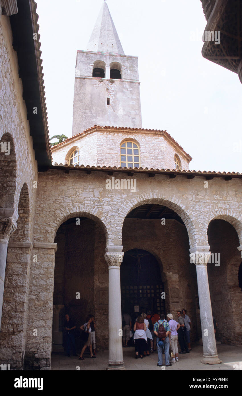 Atrium Euphrasius Basilica Porec Stock Photo - Alamy