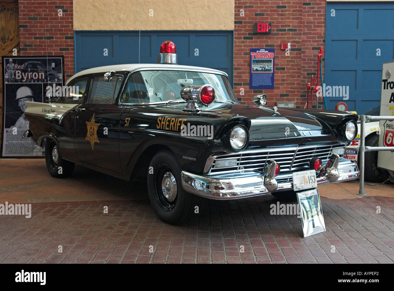 Historic Police car in the Georgia Racing Hall of Fame, Dawsonville ...