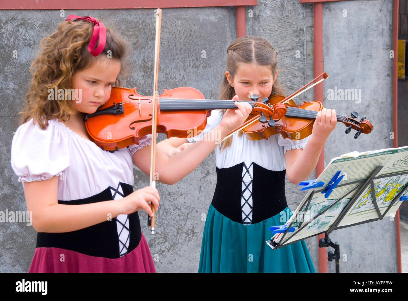 Young girls busking at a colonial market day at the Female Factory (or ...