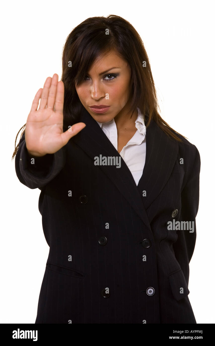 Stop sign hand pose hi-res stock photography and images - Alamy