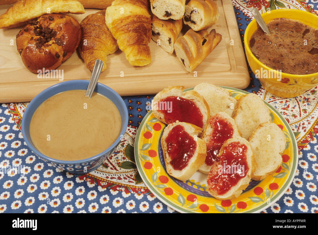 Typical French Breakfast