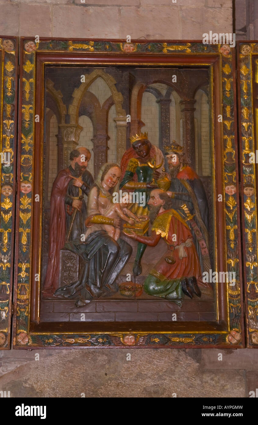 Centre part of triptych in Hereford Cathedral Hereford Herefordshire ...