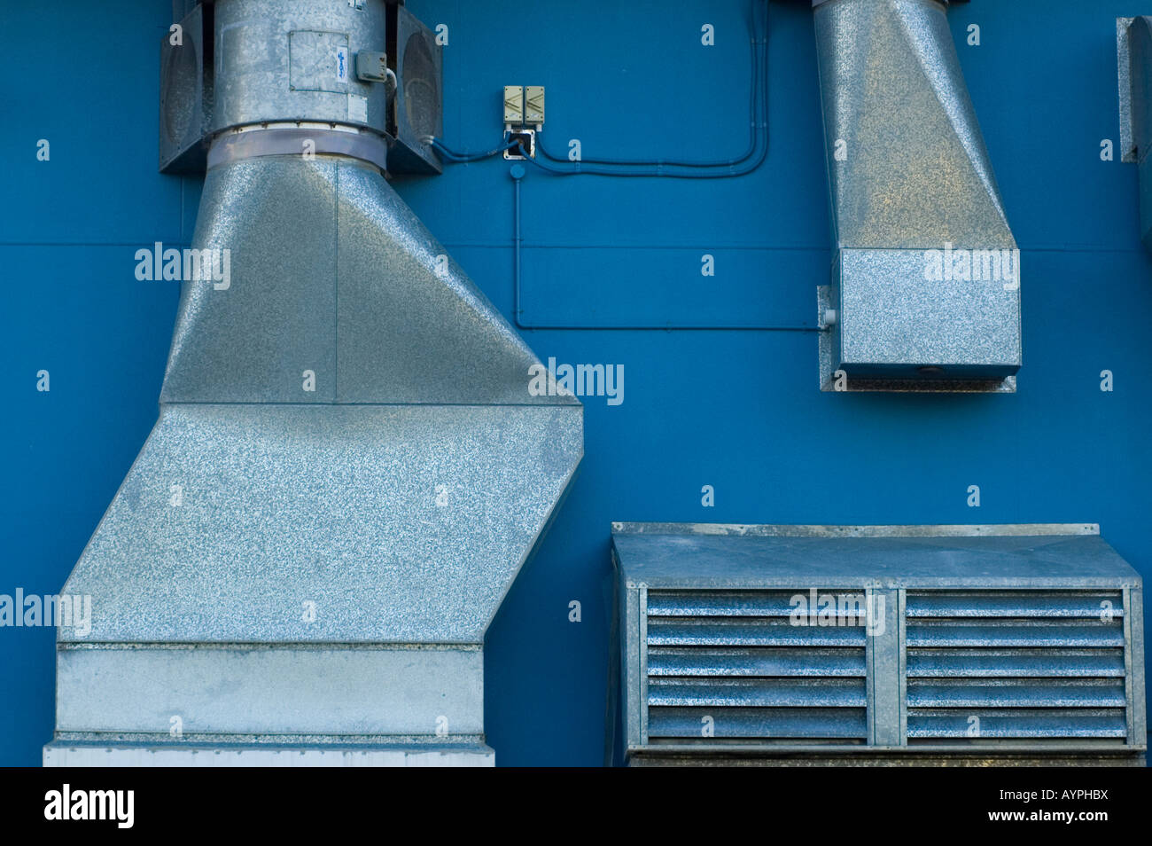 steel vents on building Stock Photo - Alamy