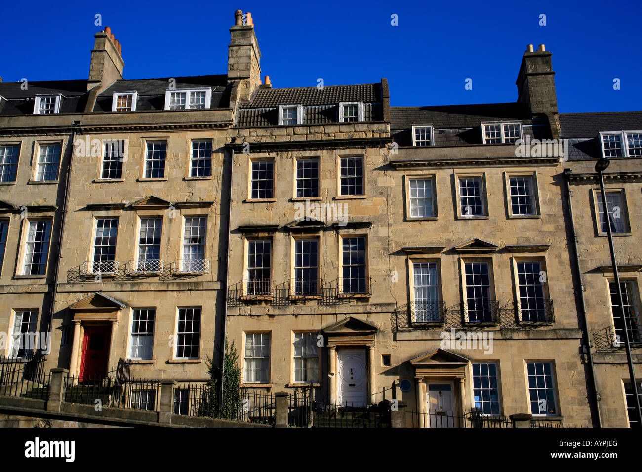 Georgian terrace, Lansdown Road, Bath, Somerset, England Stock Photo ...