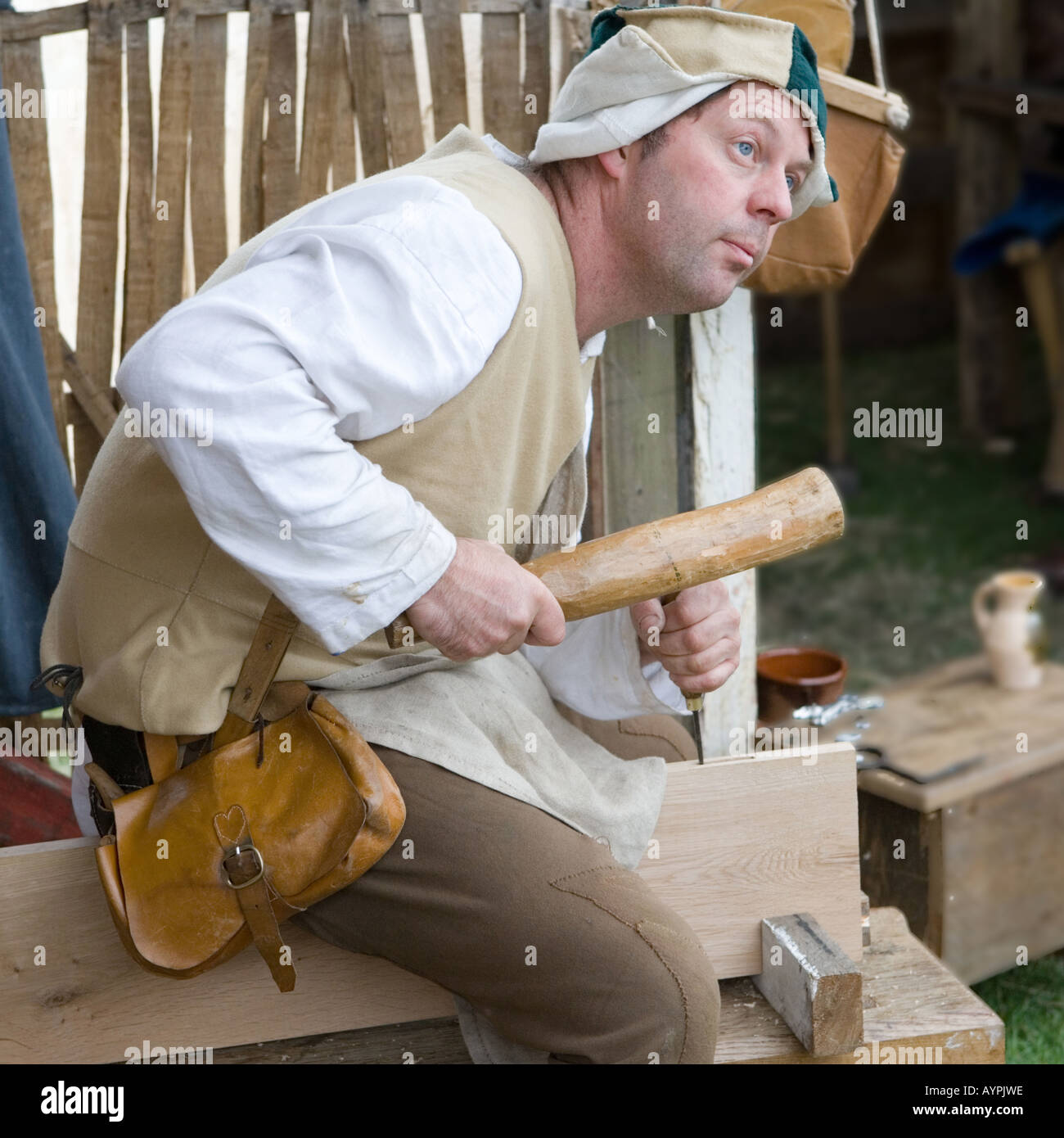 Medieval woodworker hi-res stock photography and images - Alamy