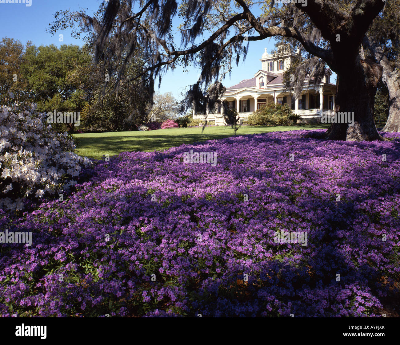 Old Southern Estate in Springtime, U.S Stock Photo - Alamy