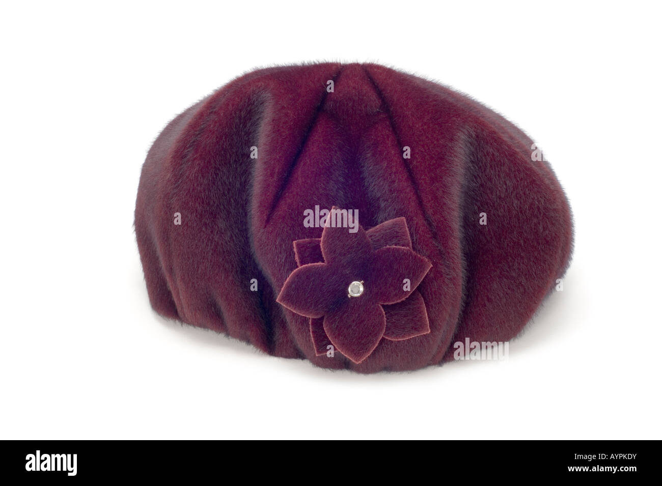 series object on white clothing beret Stock Photo - Alamy