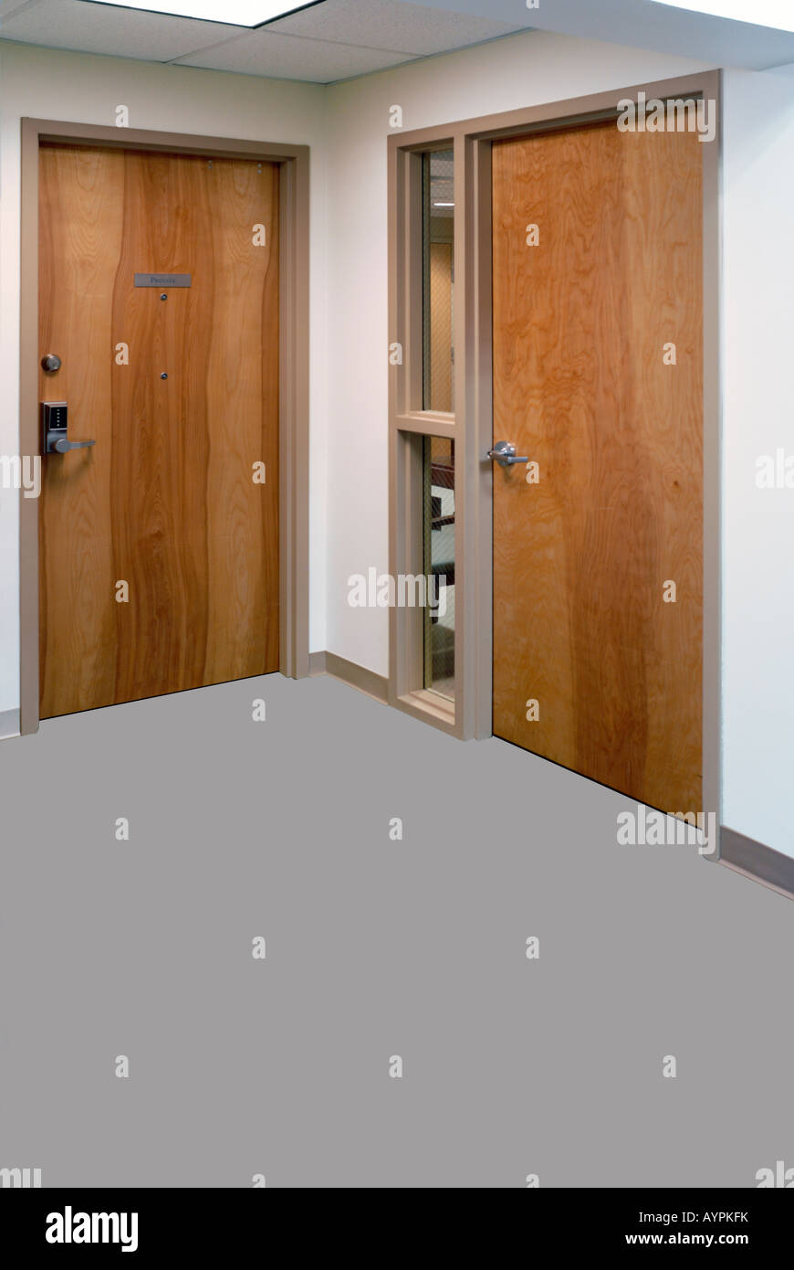 Interior Office doors Stock Photo - Alamy