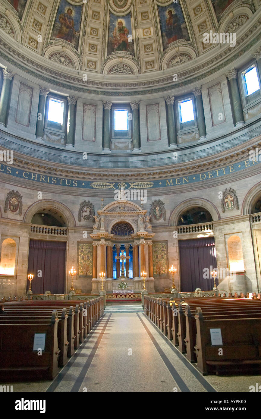 Inside the Marble Church King Frederiks Church Copenhagen Denmark Stock ...