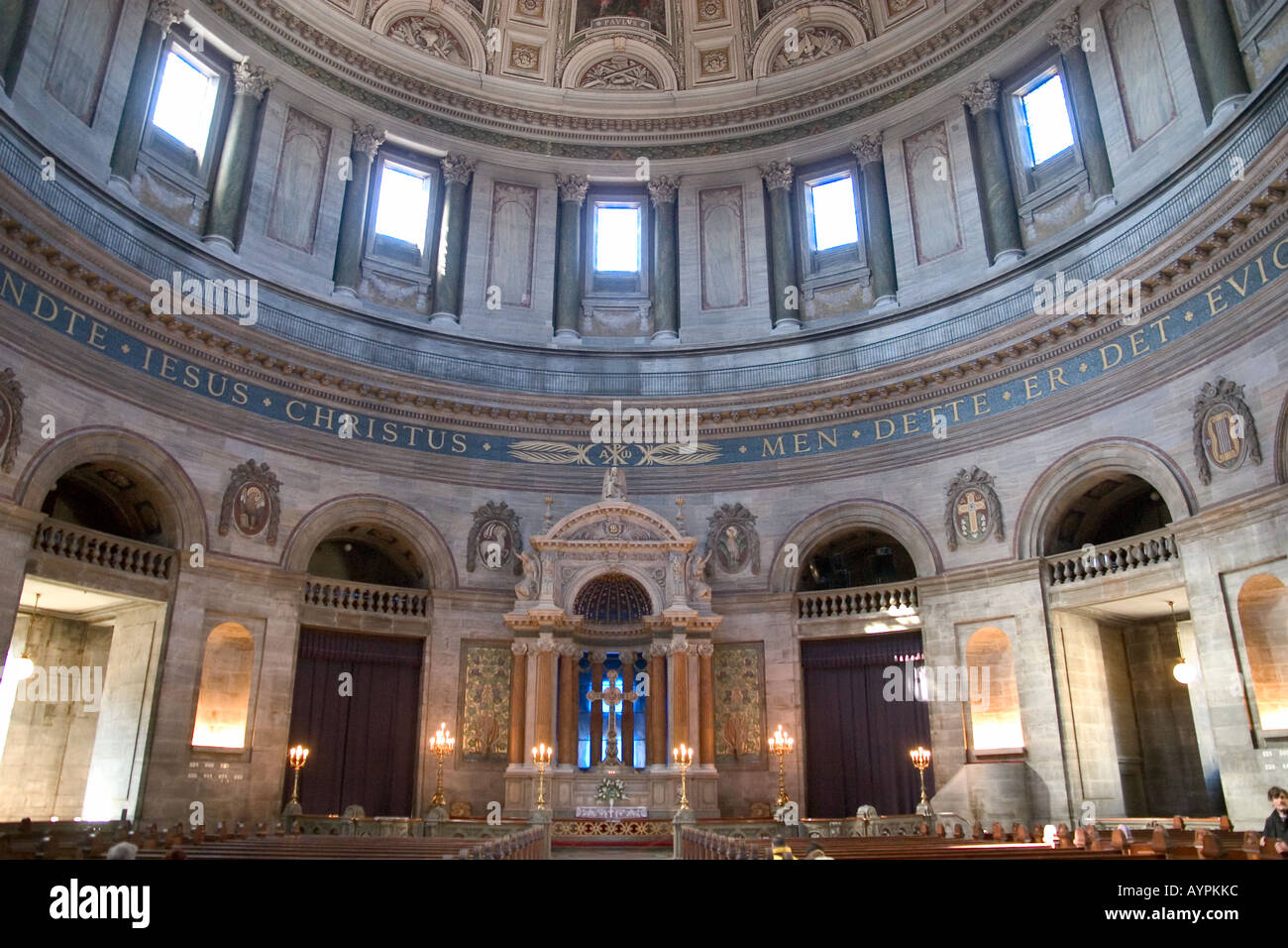 Inside the Marble Church King Frederiks Church Copenhagen Denmark Stock ...