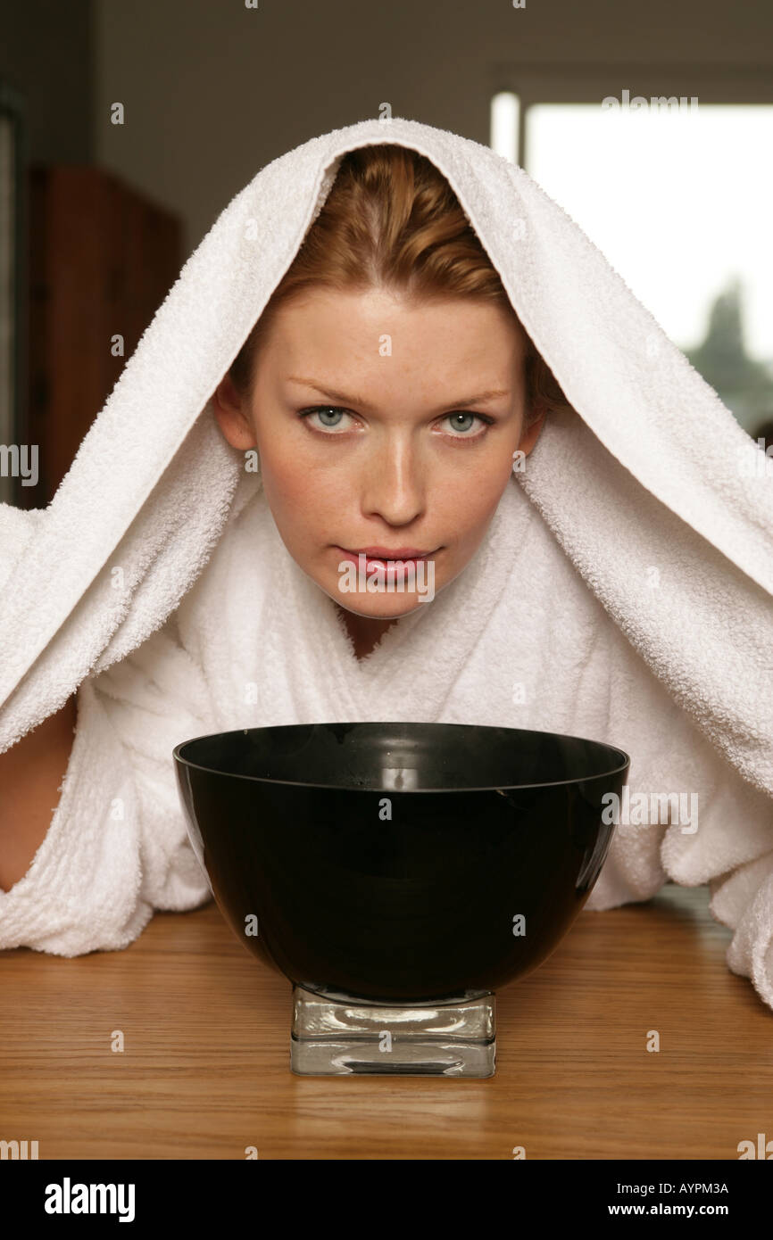 Steam inhalation bowl hi-res stock photography and images - Alamy