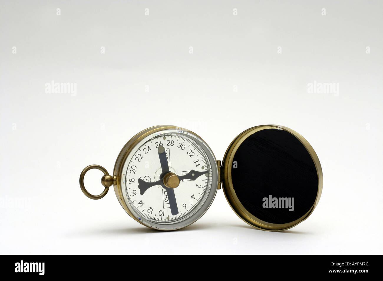 A front view of a compass Stock Photo - Alamy