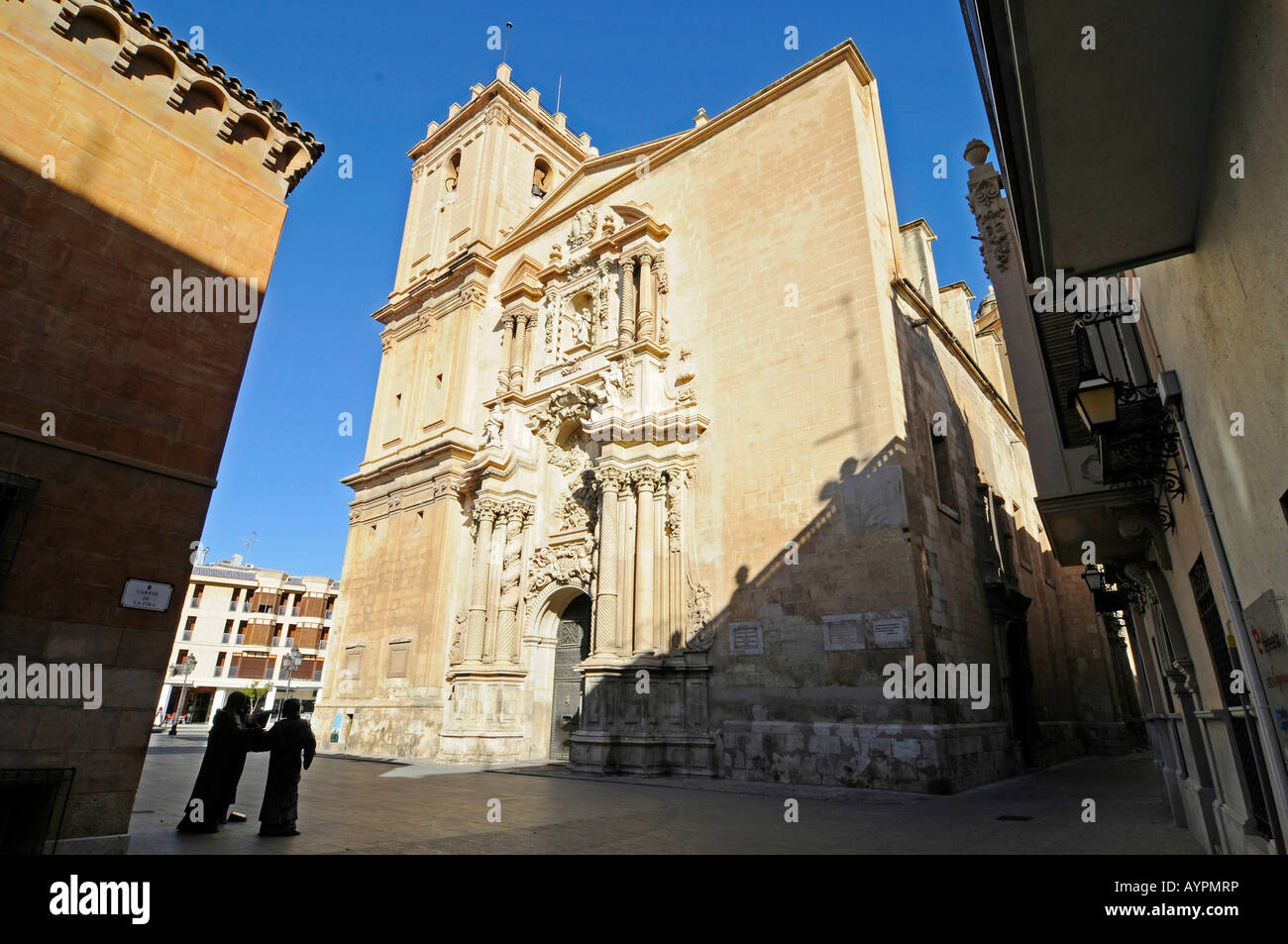 Bronze sculptures, Santa Maria Basilica, Elche, Elx, Alicante, Costa ...