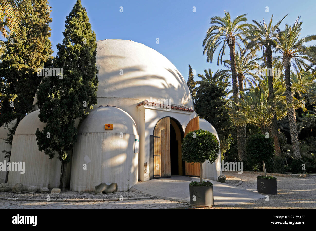 Visitor's center, municipal park, Elche, Elx, Alicante, Costa Blanca ...
