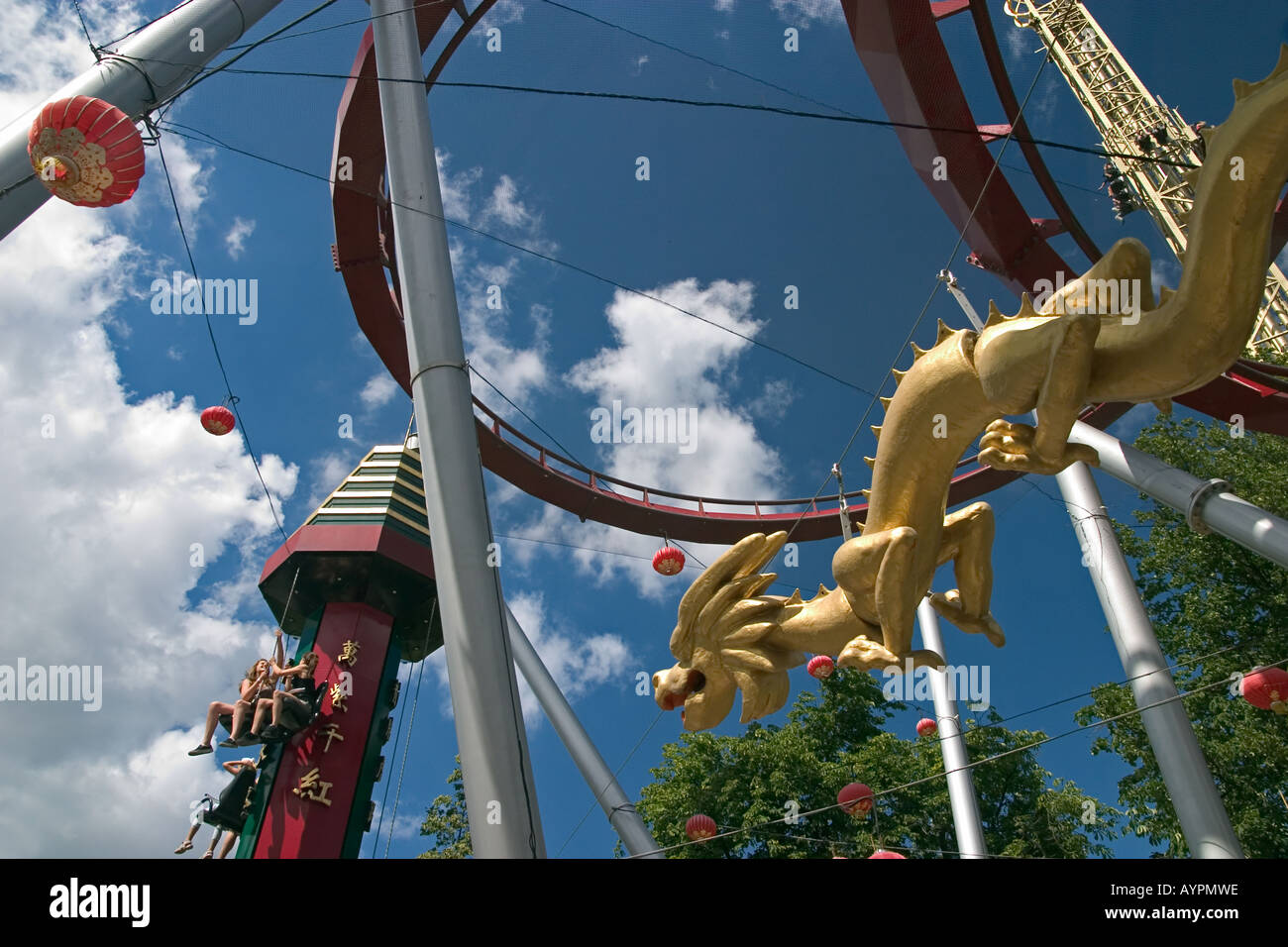 Floorless full circuit roller coaster hi-res stock photography and ...