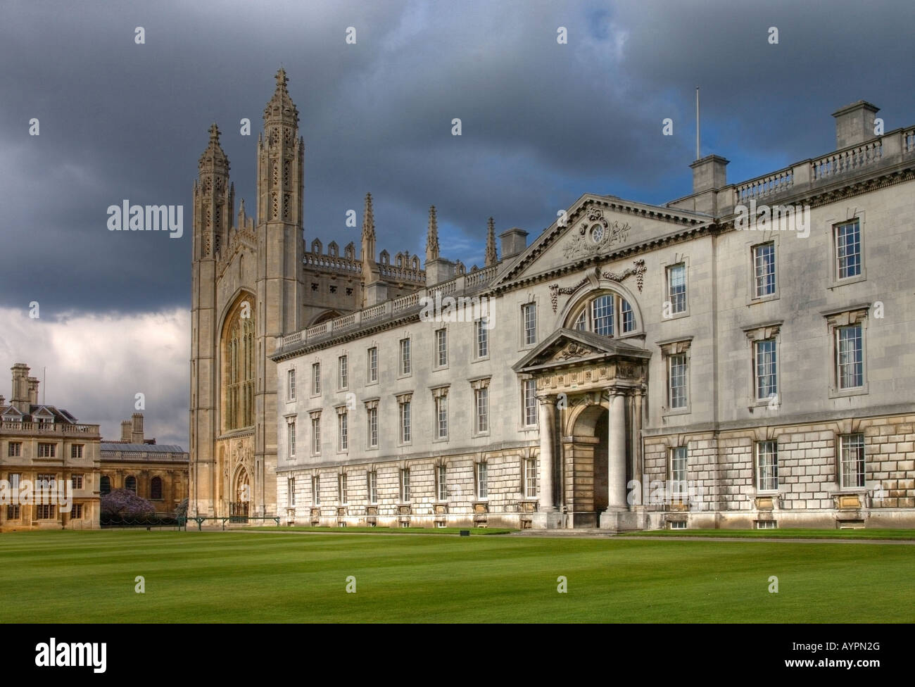 Kings College Chapel and Gibbs' Building Cambridge Stock Photo - Alamy