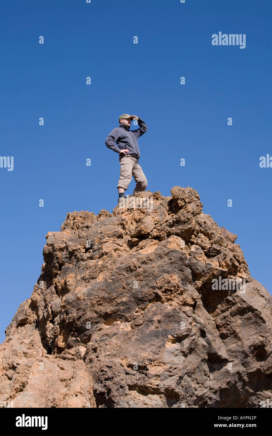 Man keeping a lookout Stock Photo - Alamy