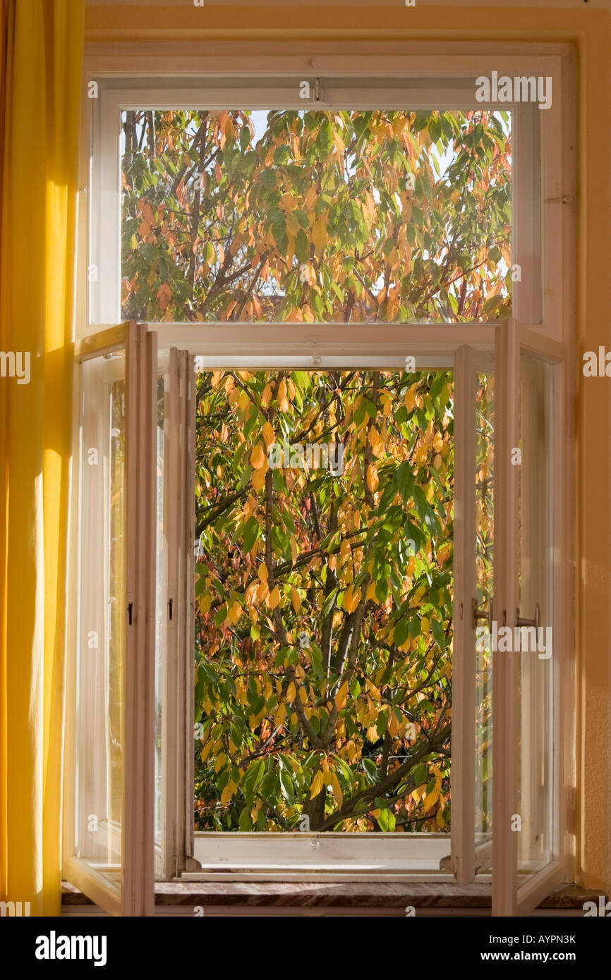 Open window fall colors hi-res stock photography and images - Alamy