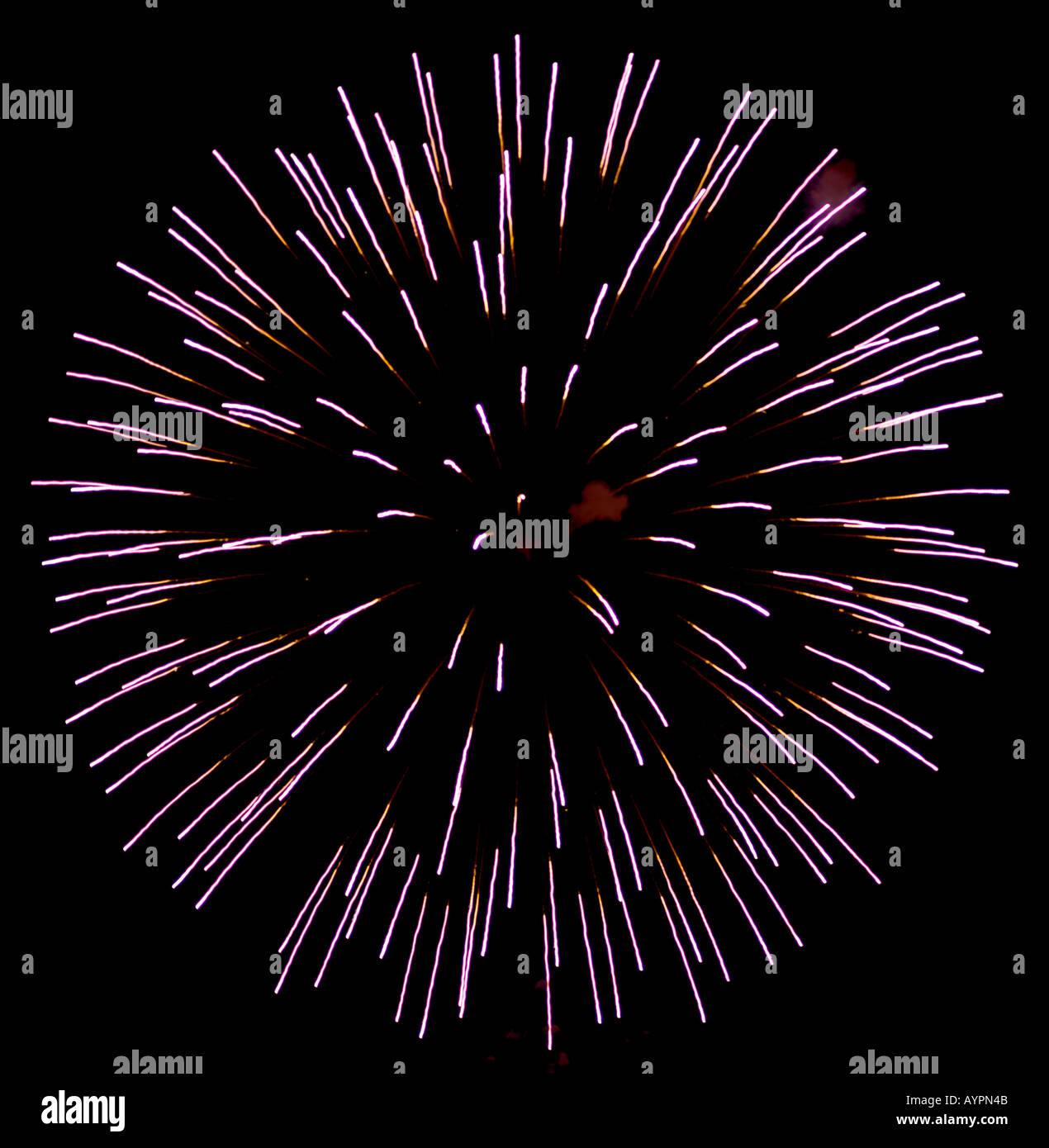 Fire crackers bursting in the sky at night Stock Photo - Alamy