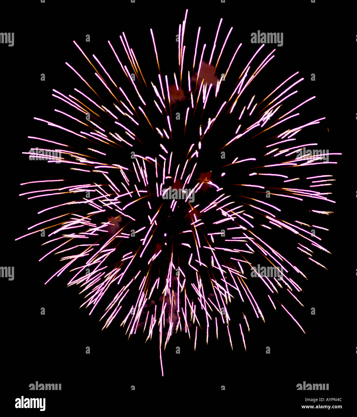 Fire crackers bursting in the sky at night Stock Photo - Alamy