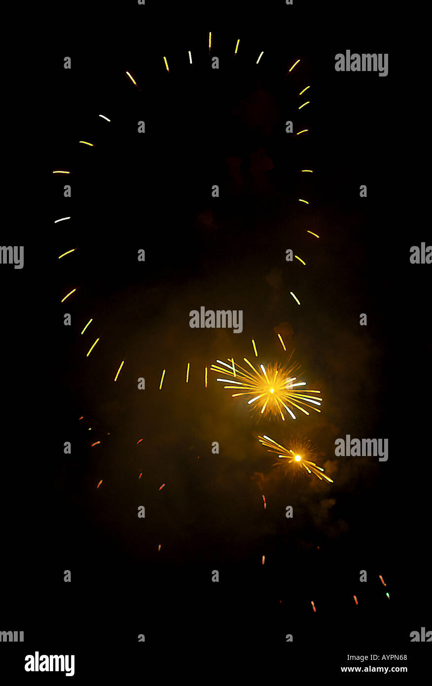 Fire crackers bursting in sky hi-res stock photography and images - Alamy