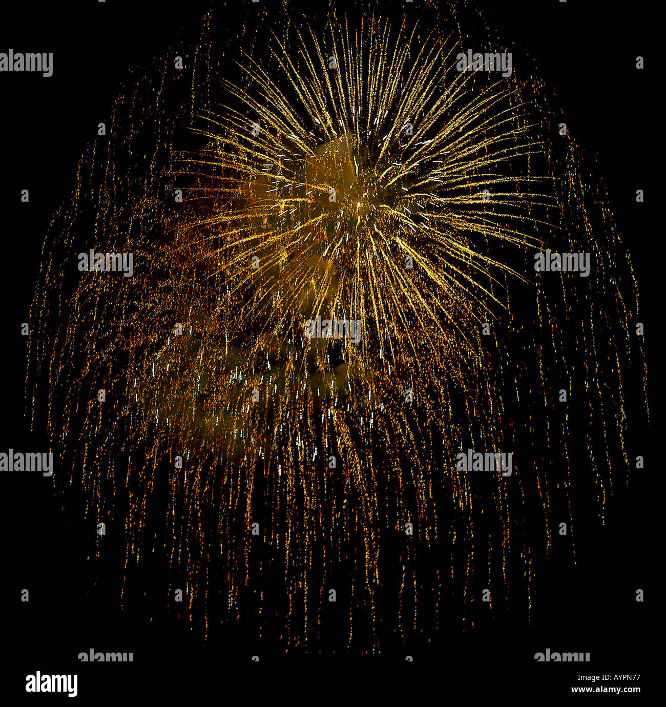 Fire crackers bursting in the sky at night Stock Photo - Alamy