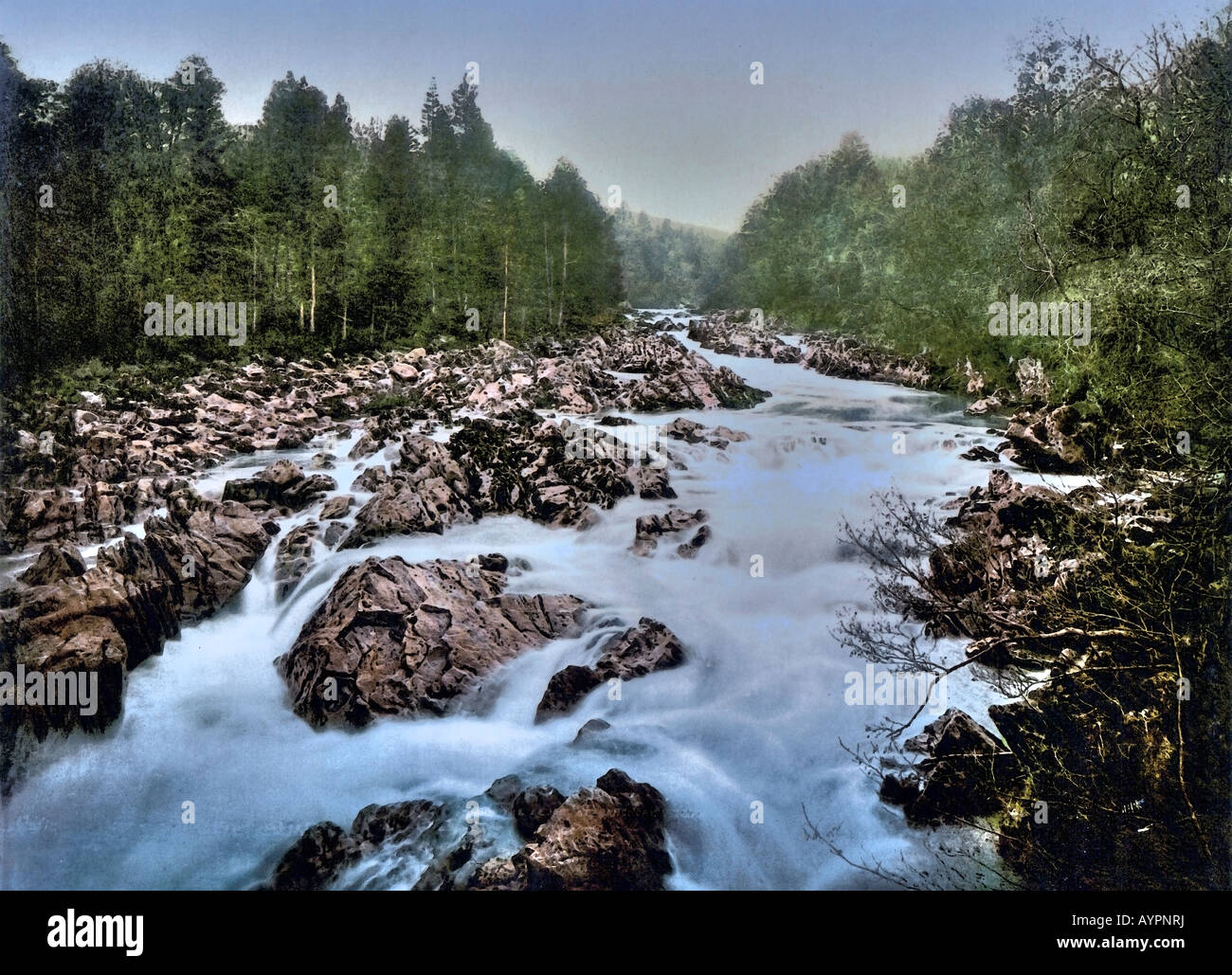 Falls feugh waterfall banchory scotland hi-res stock photography and ...