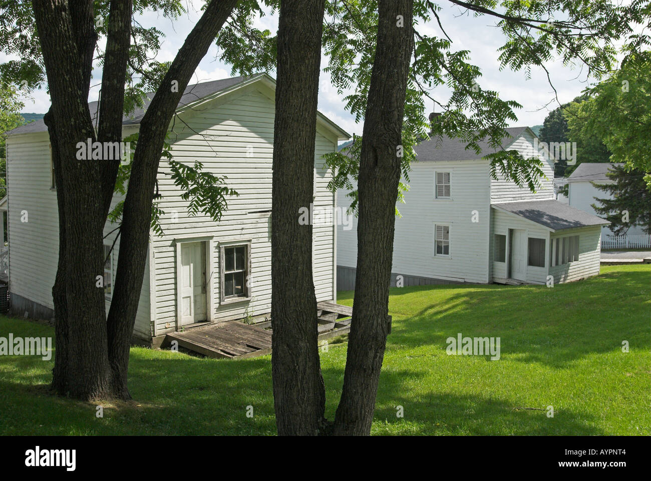 Residential homes at Cass Scenic Railroad State Park, in Cass ...