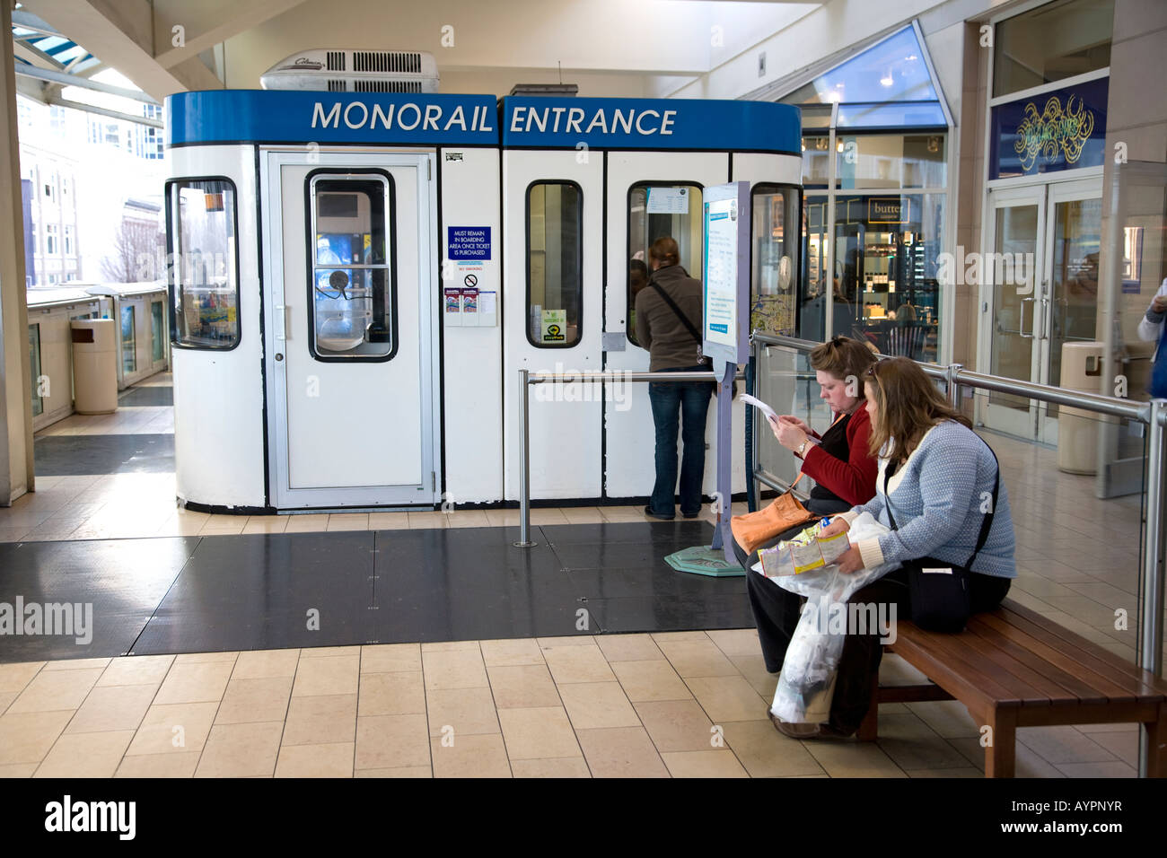 Seattle Washington State USA Ticket office and waiting room at Seattle ...
