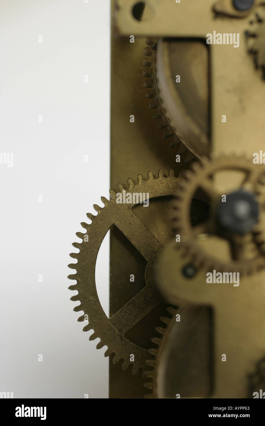 Side view of a geared mechanism Stock Photo - Alamy