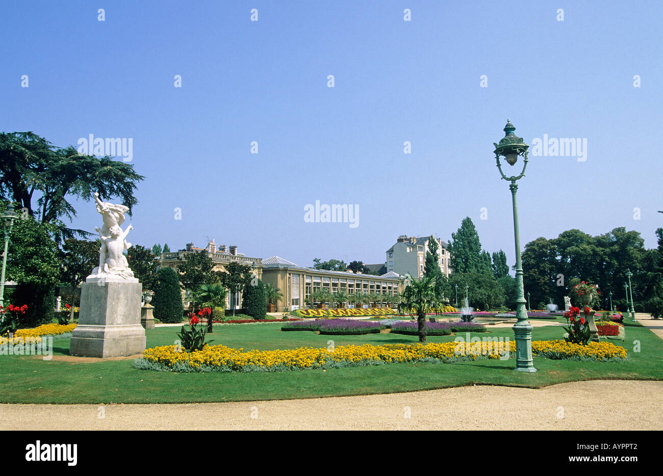 Colourful Jardin du Thabor at Rennes Stock Photo - Alamy