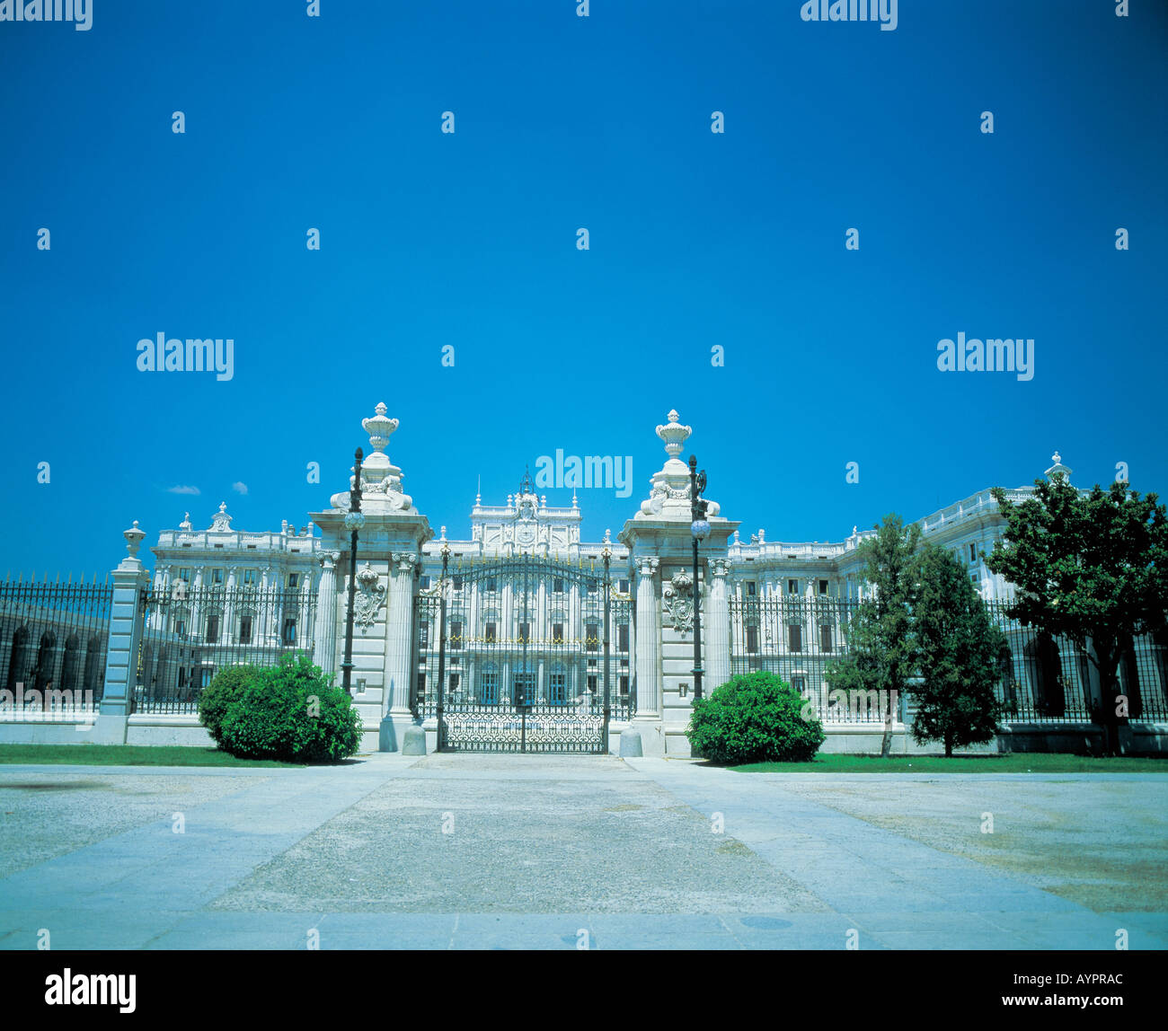 Architectural Building with Gate Stock Photo - Alamy