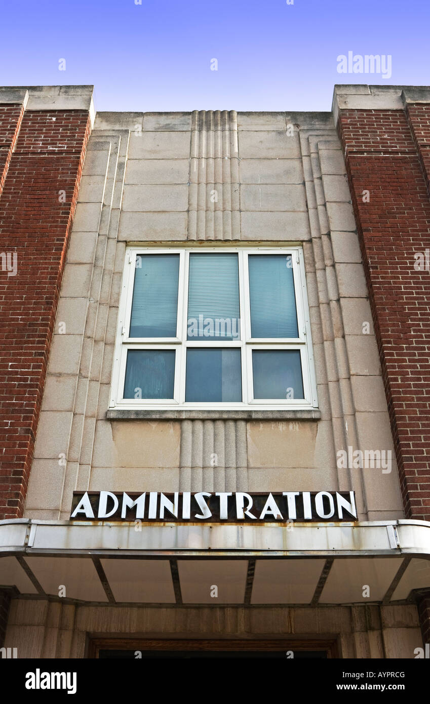 administration building facade Stock Photo - Alamy