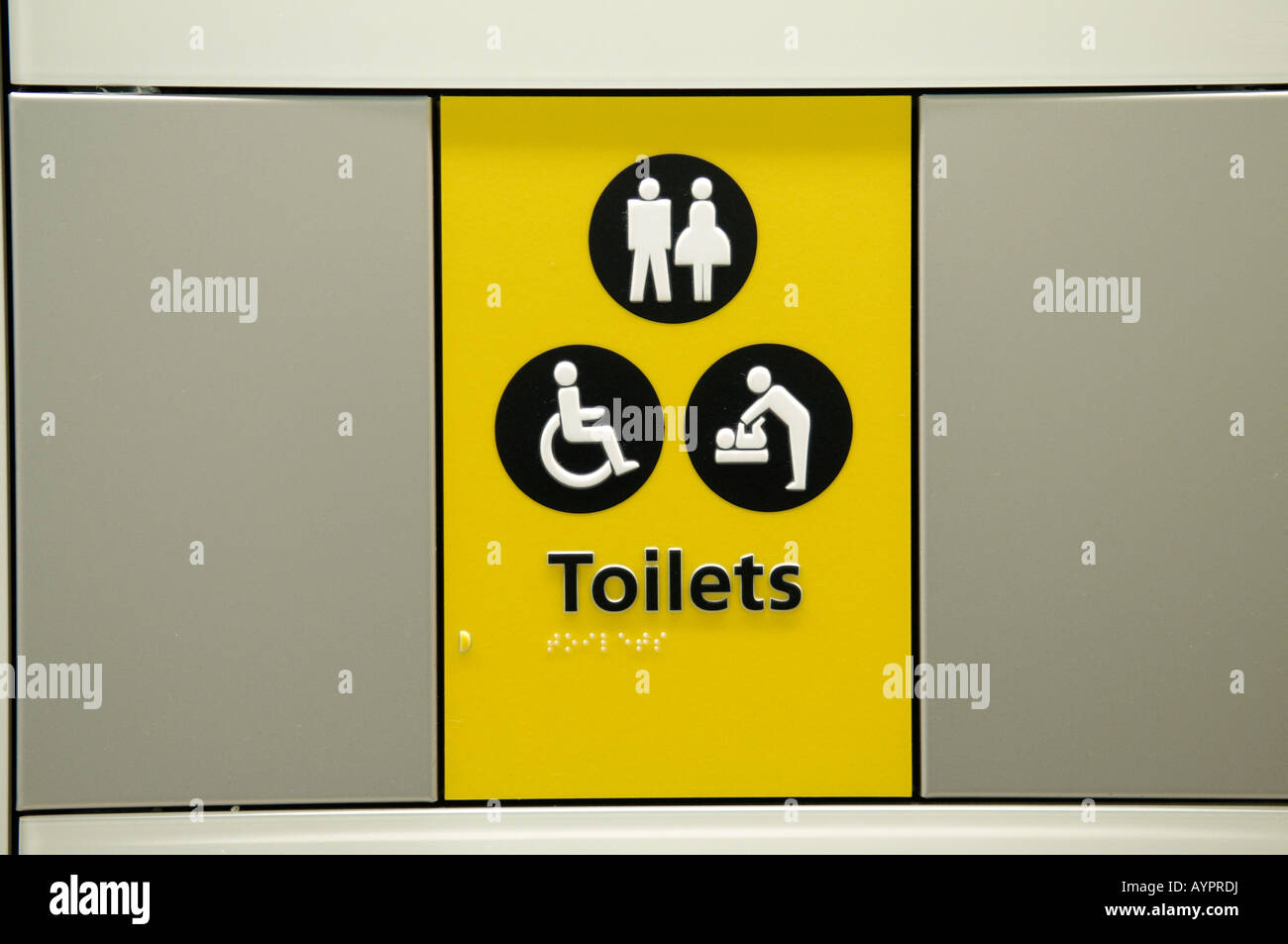 Toilet sign Heathrow Terminal 5 Stock Photo - Alamy