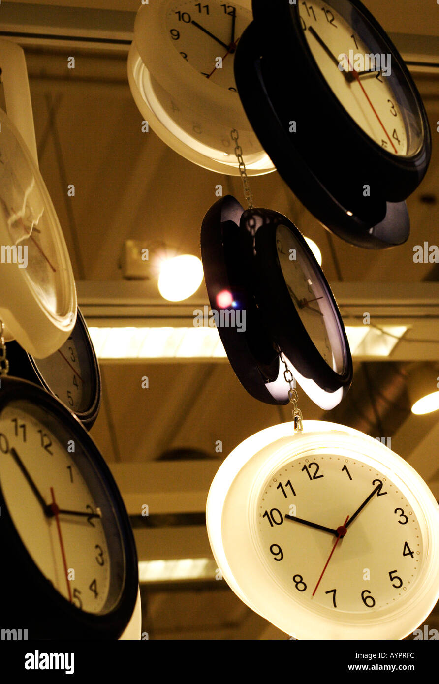 Plastic wall clocks Stock Photo - Alamy